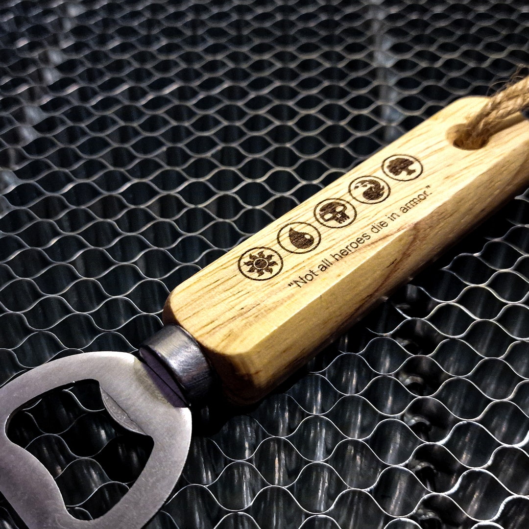 Magic the Gathering Bottle Opener With String/thread, Game Room Decor ...