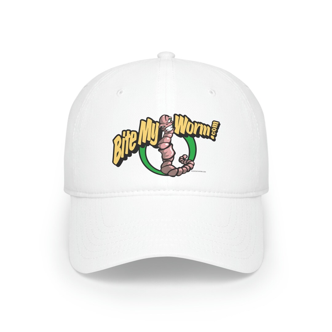 Bite My Worm Low Profile Baseball Cap - Etsy
