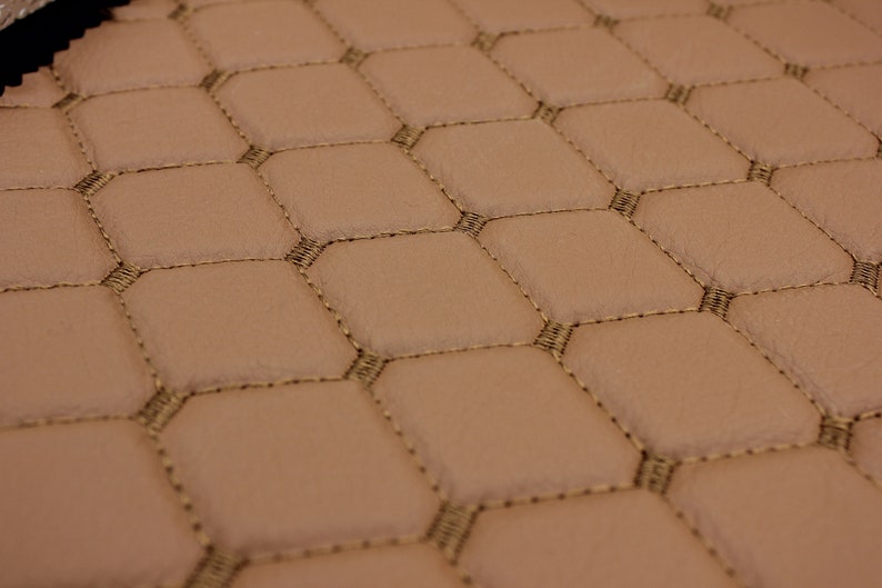 Quilted Vinyl Faux Leather Car Upholstery Fabric - Etsy
