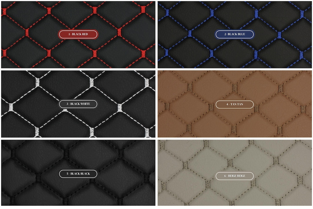 Quilted Vinyl Faux Leather Car Upholstery Fabric | 2"x2" 5x5cm Diamond ...