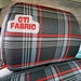 GTI Yellow Plaid Car Upholstery Fabric VW Golf MK7 3.5mm Comfort Foam ...