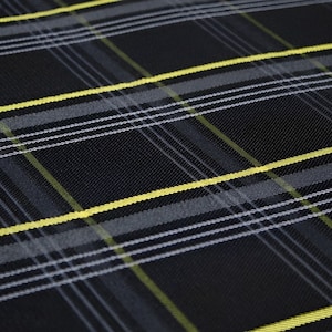 GTI Yellow Plaid Car Upholstery Fabric - VW Golf MK7- 3.5mm Comfort ...