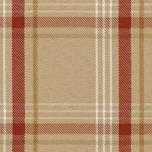 Beige Tan Burgundy Plaid Car Upholstery Fabric - VW Golf GTI MK7- 3mm ...