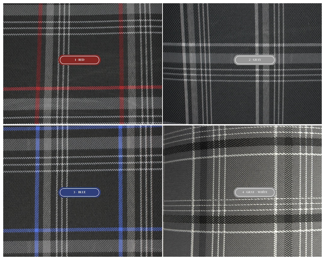 Plaid Car Upholstery Fabric VW Golf GTI MK7 3mm Foam - Etsy Canada