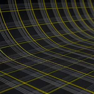 GTI Yellow Plaid Car Upholstery Fabric - VW Golf MK7- 3.5mm Comfort ...