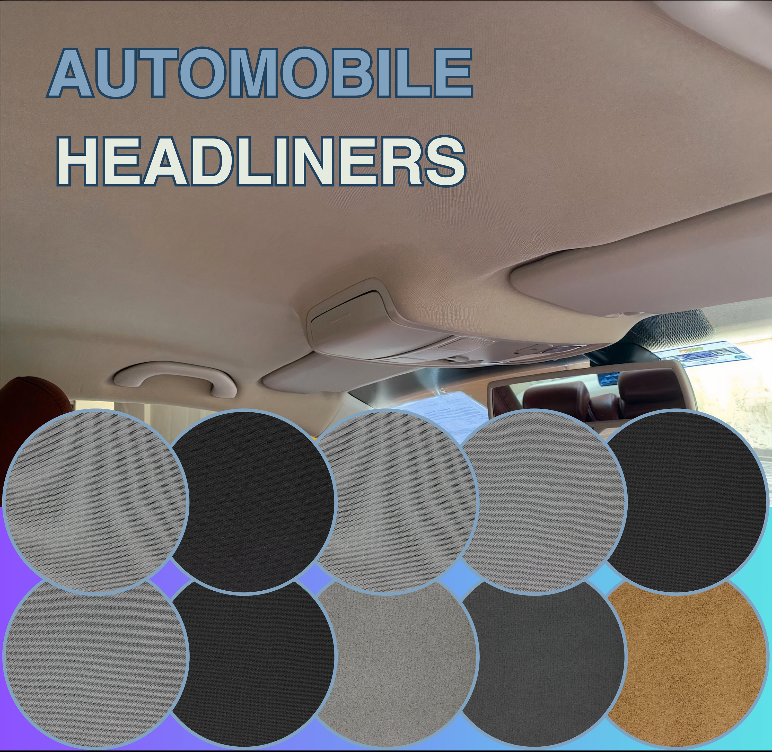 Headliner Fabric - Foam & Felt Backing for Automotive Upholstery ...