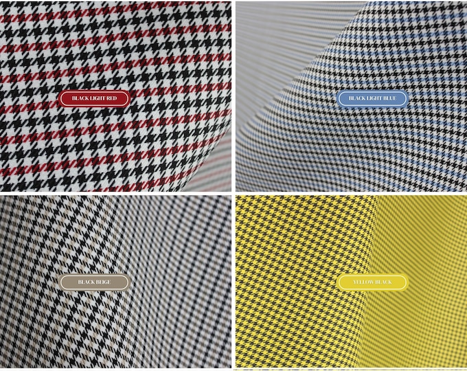 Plaid Car Upholstery Fabric - VW Golf GTI MK7- 3mm Foam - 59" - 150CM ...