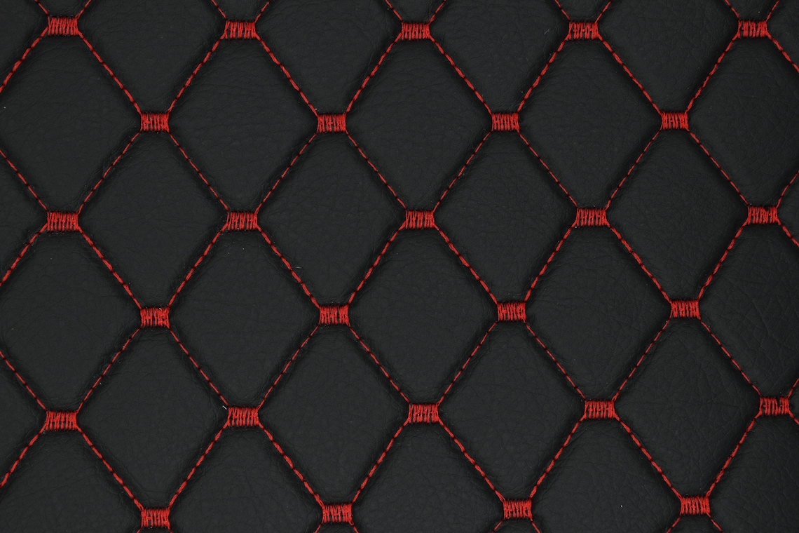 Quilted Vinyl Faux Leather Car Upholstery Fabric - Etsy