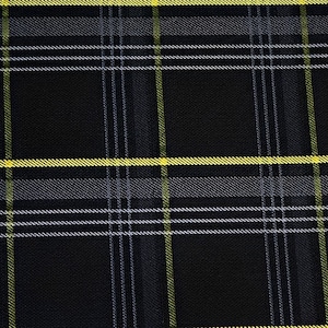 GTI Yellow Plaid Car Upholstery Fabric - VW Golf MK7- 3.5mm Comfort ...