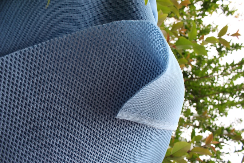 Air Spacer Sandwich Mesh Stretch Polyester Fabric Big Hole Spandex ...