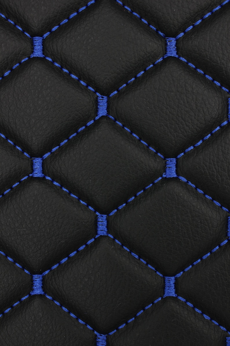 Quilted Vinyl Faux Leather Upholstery Fabric | 2x2cm Diamond Stitch ...