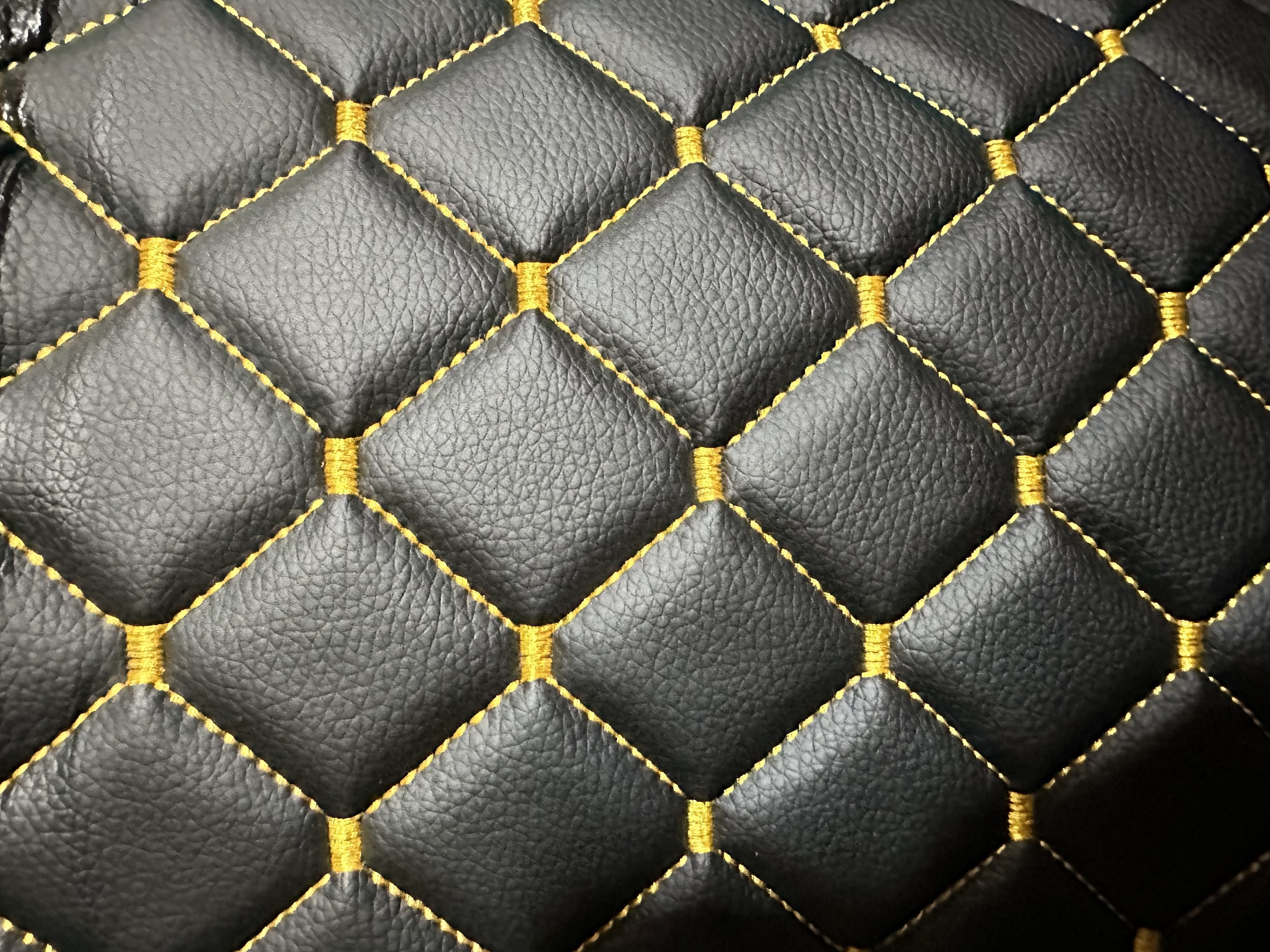 Quilted Vinyl Faux Leather Car Upholstery Fabric - Etsy
