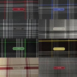 Plaid Car Upholstery Fabric VW Golf GTI MK7 3mm Foam 59 150CM Tartan ...
