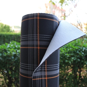 Plaid Car Upholstery Fabric - VW Golf GTI MK7- 3mm Foam - 59" - 150CM ...