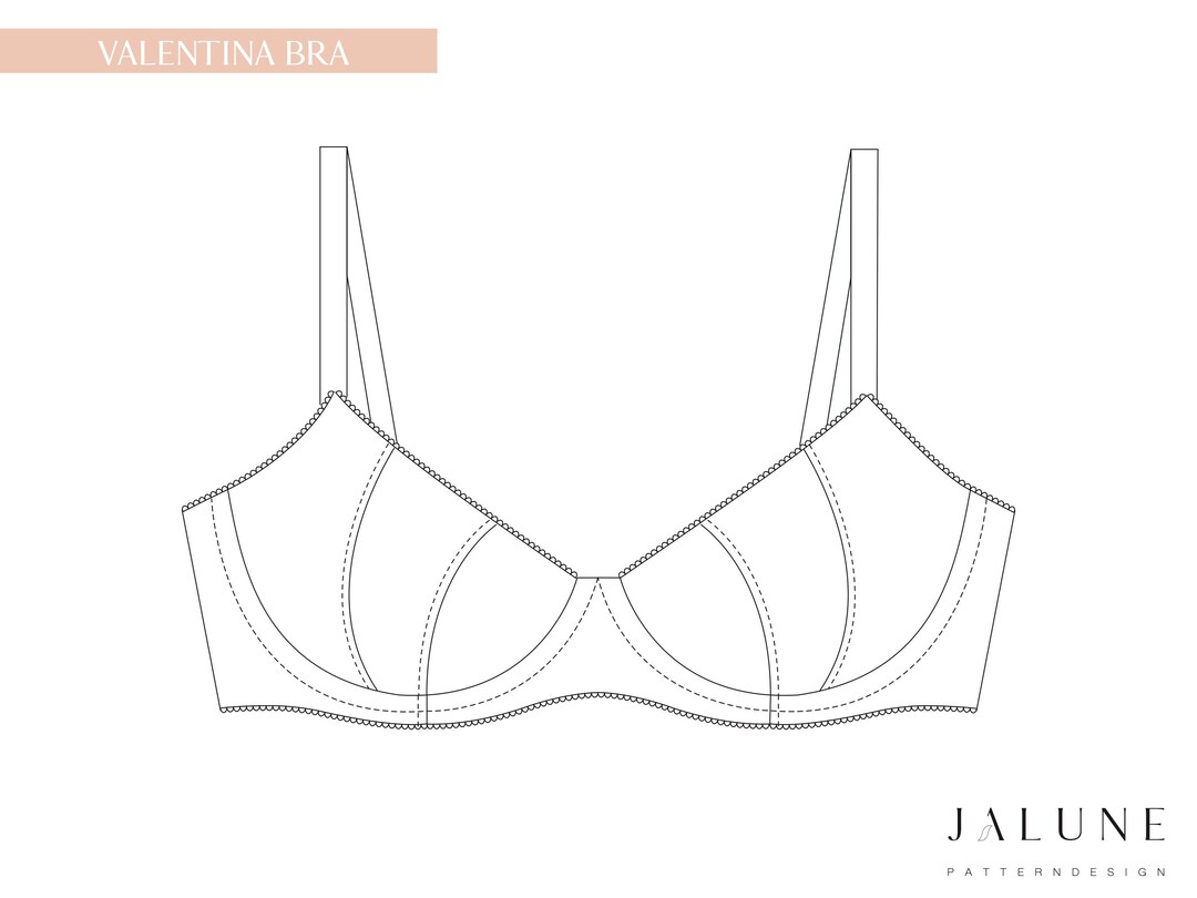 VALENTINA BRA Instant Download PDF Sewing Pattern for a Push-up ...