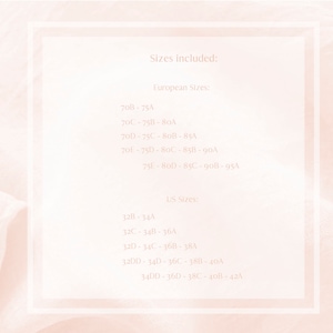 EMILIE BRA Instant Download PDF Pattern for a Push-up Underwire Bra. - Etsy