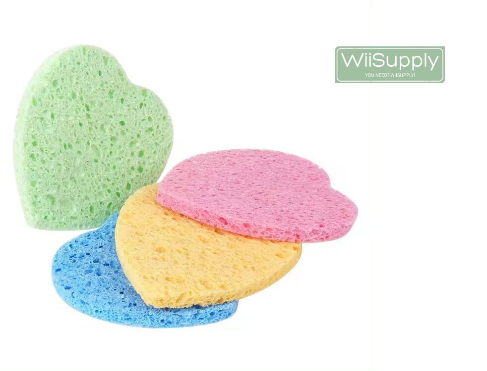 Compressed Cellulose Facial Sponges Face Cleansing Cosmetic Spa Sponges ...
