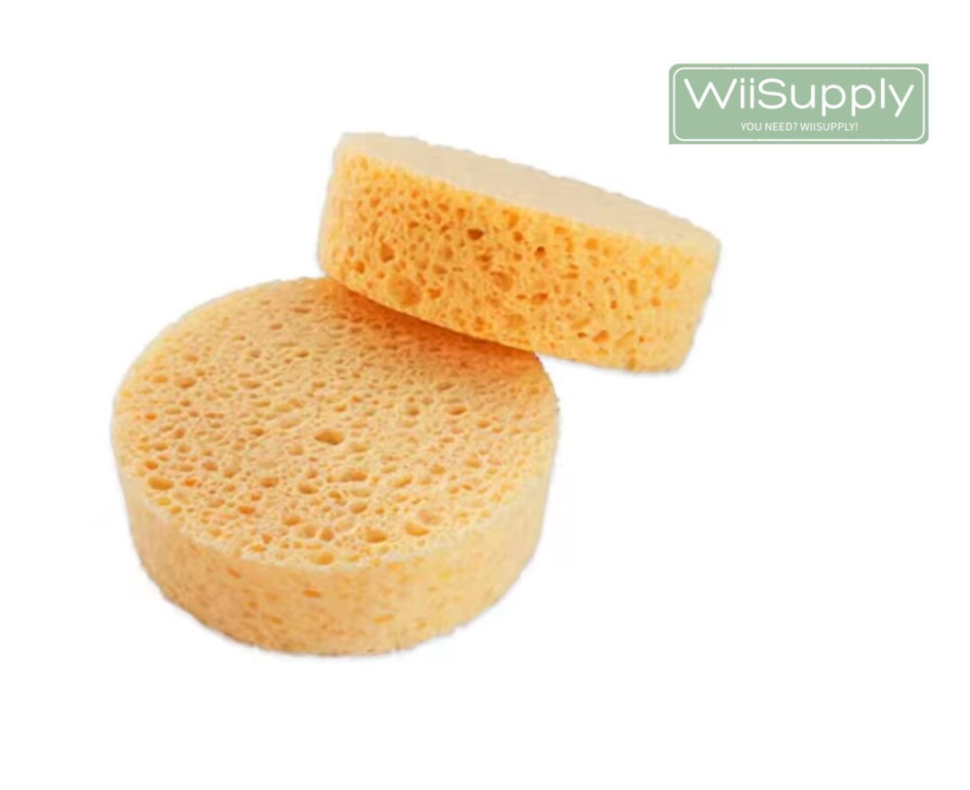 Compressed Cellulose Facial Sponges Face Cleansing Cosmetic Spa Sponges ...