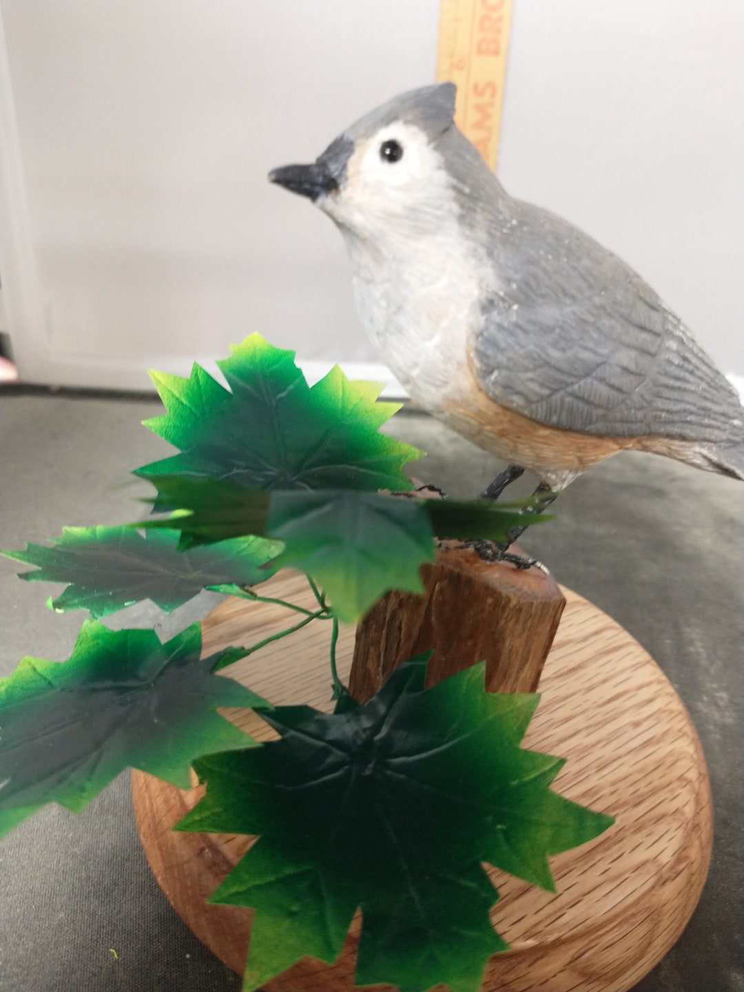 Hand Carved Life Size Tufted Titmouse - Etsy