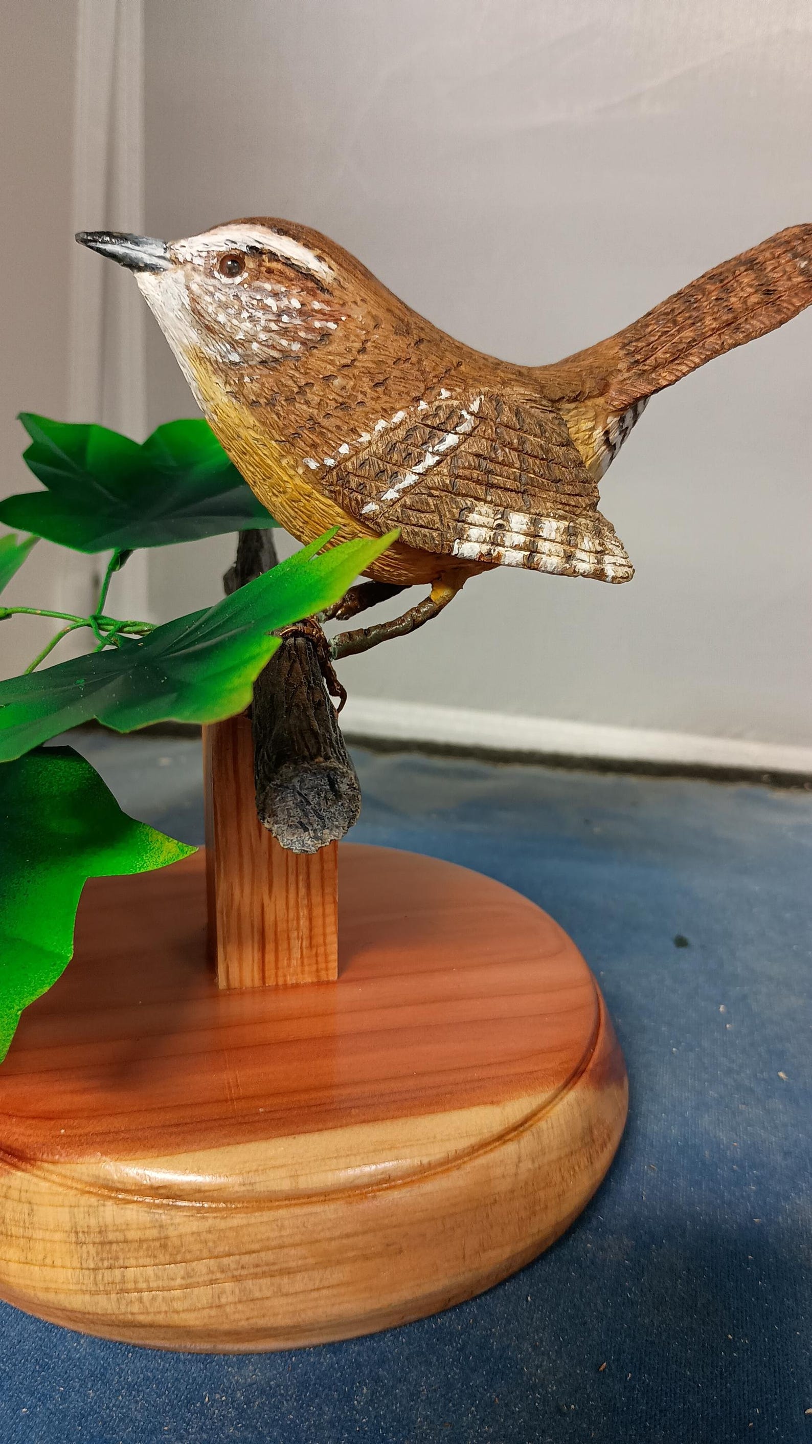 Hand Carved Life Size Carolina Wren - Etsy