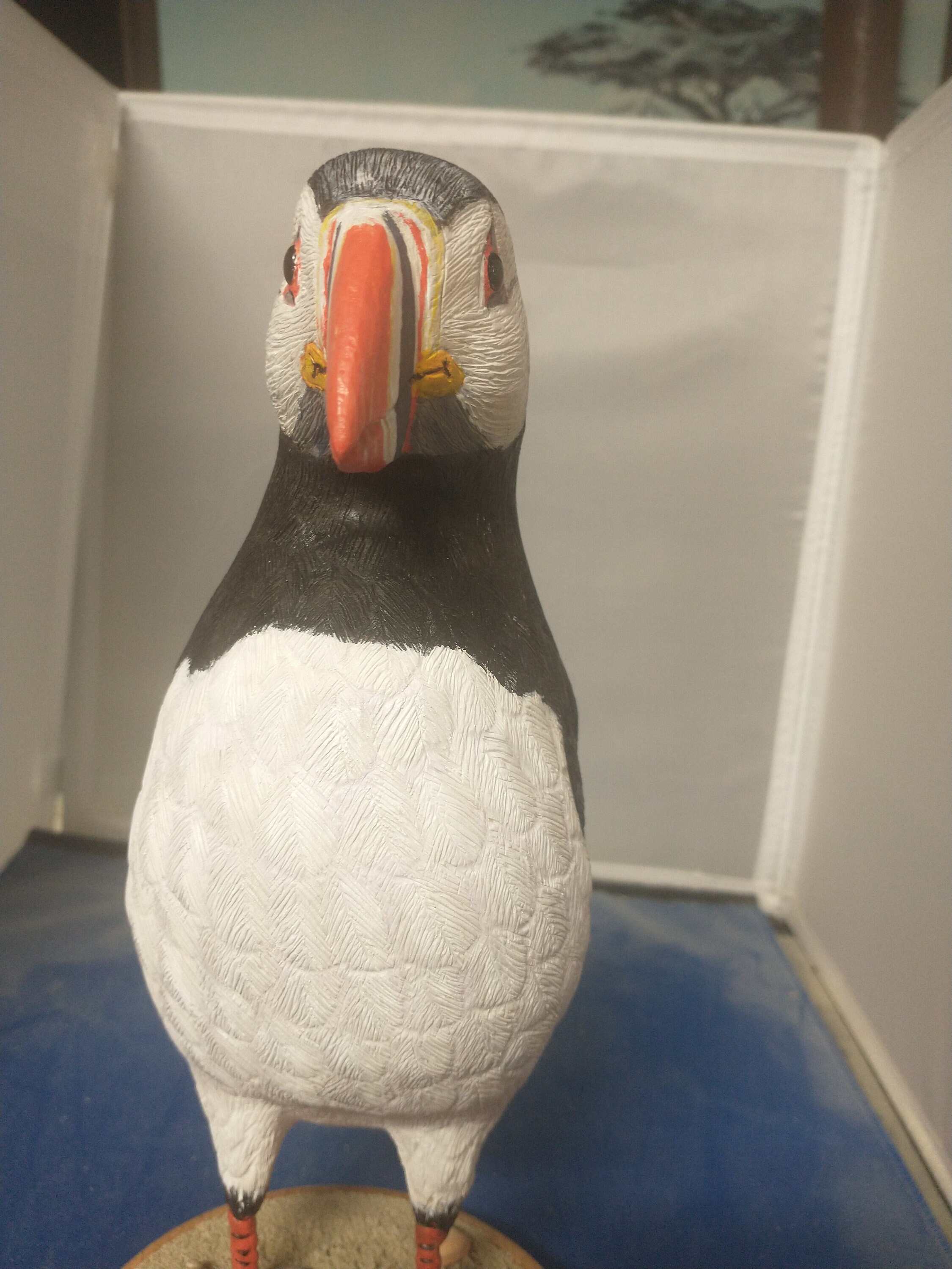 Hand Carved Life Size Atlantic Puffin - Etsy