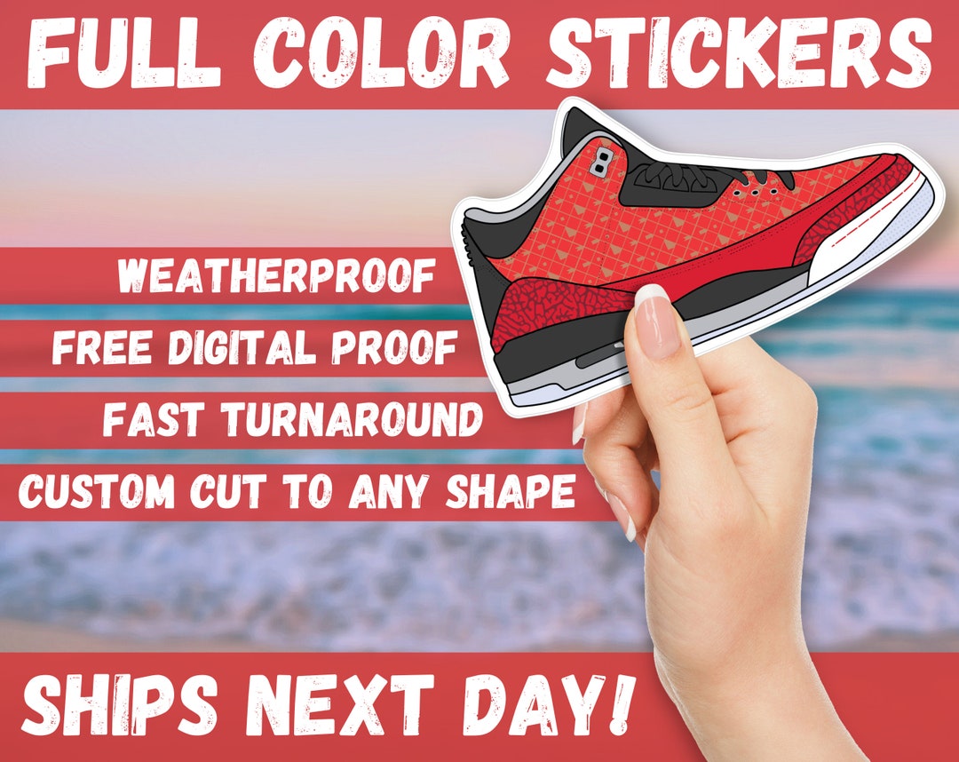 Custom Stickers Made From Your Artwork or Logo - Weatherproof Vinyl ...