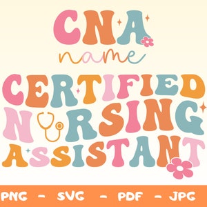 Personalized CNA Nurse Assistant Svg,cna Svg,cna Png,cna Life Png ...