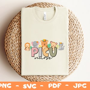 PICU Nurse Png Svg,picu Nurse Png Svg,pediatric Nurse Shirt With ...