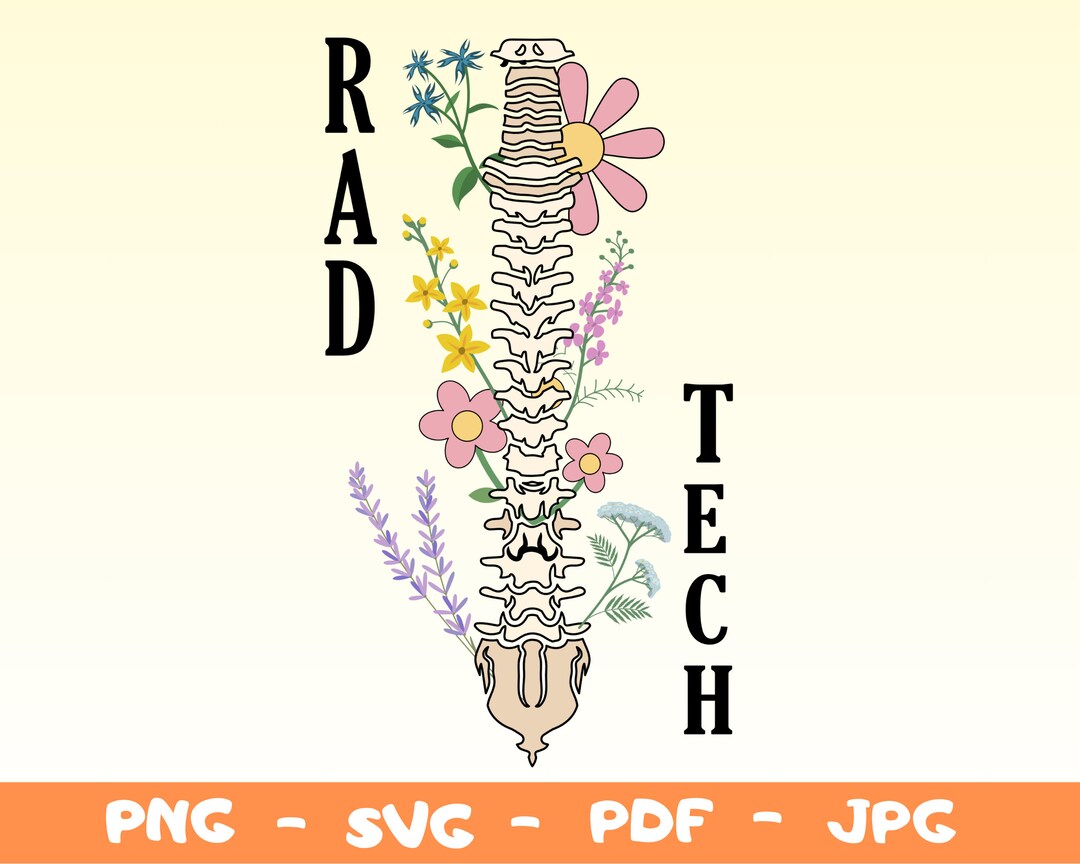Flower Radiology Svg,retro Radiology Png,rad Tech Svg,retro Xray ...