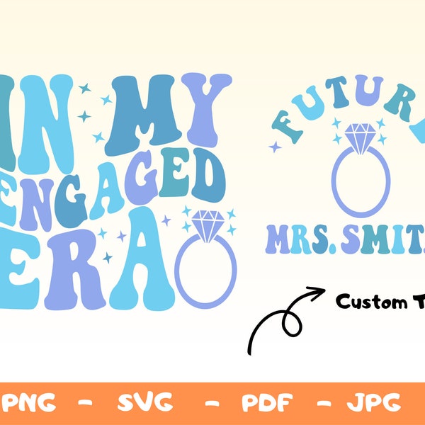 Engaged Svg - Etsy