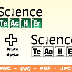 Science Teacher Svg Png, Periodic Table Teacher Png, Science Cut File ...