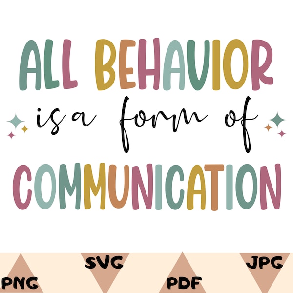 All Behavior is a Form of Communication Svg - Etsy