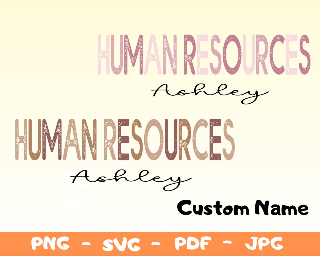Personalized Human Resources Png,hr Custom Name Svg Png, HR Manager Svg ...