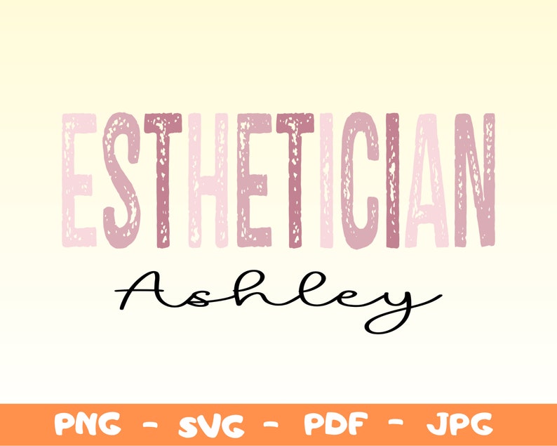 Personalized Esthetician Png Svg, Custom Esthetician, Esthetician Gift ...
