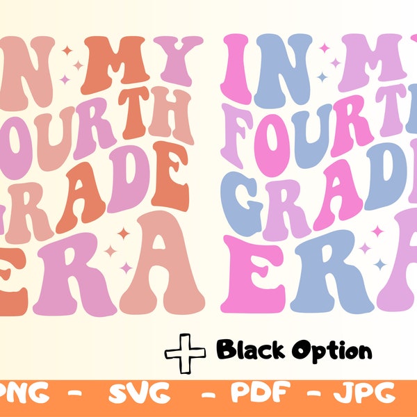 4th Grade Era Svg - Etsy