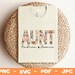 Aunt Floral Png Svg, Personalized Aunt Shirt With Nephew Names, Gift ...