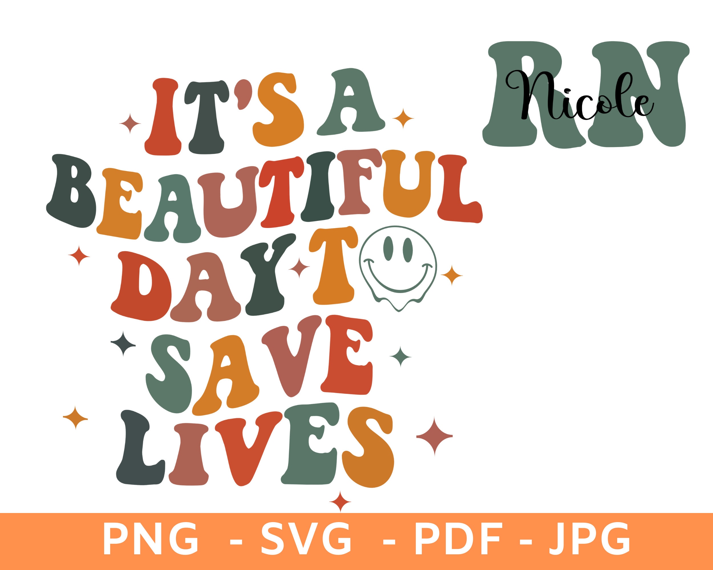 It's Beautiful Day to Save Lives Shirt Pngcustom Nurse - Etsy