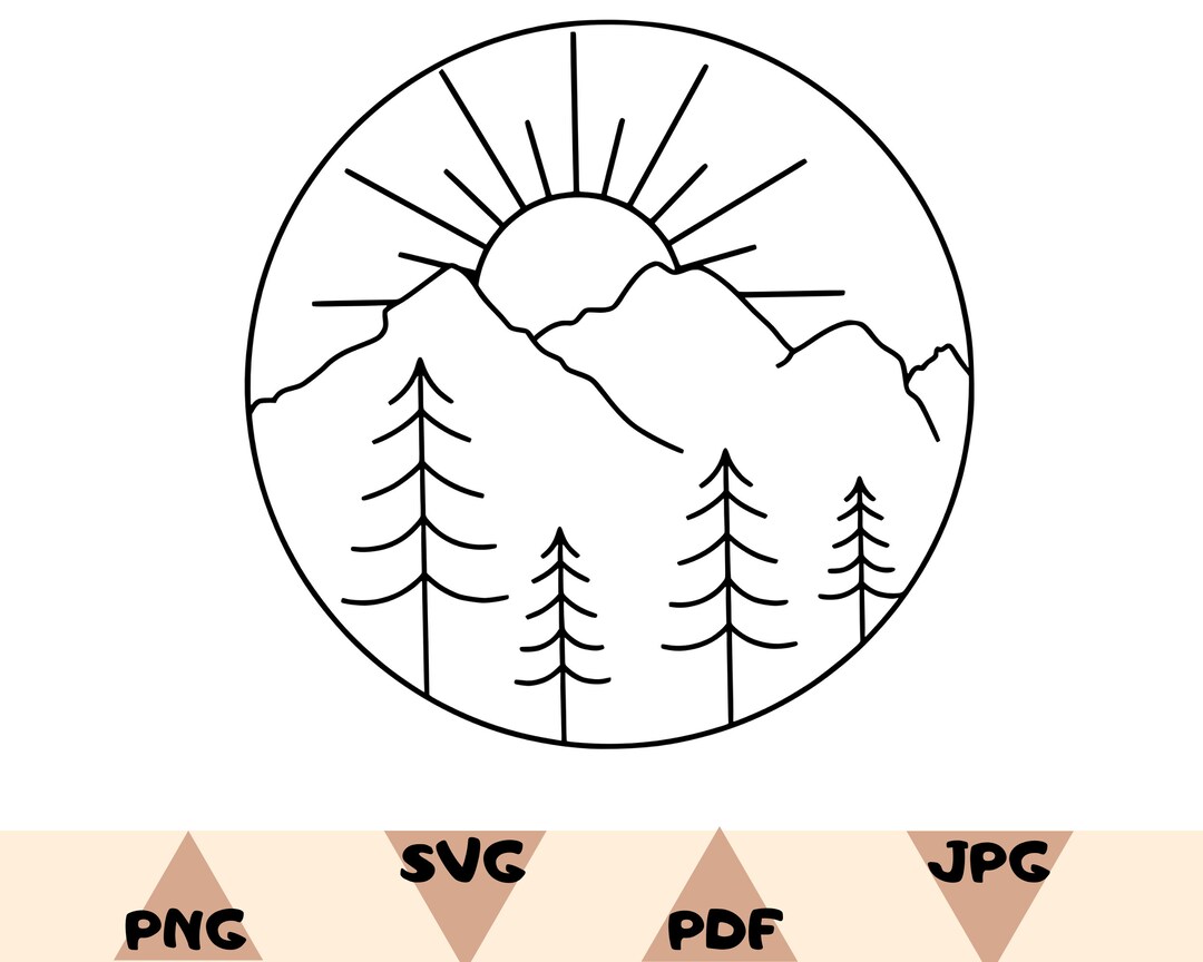 Mountain Adventure T-shirt Design: Camping, Hiking (PNG SVG) - Etsy
