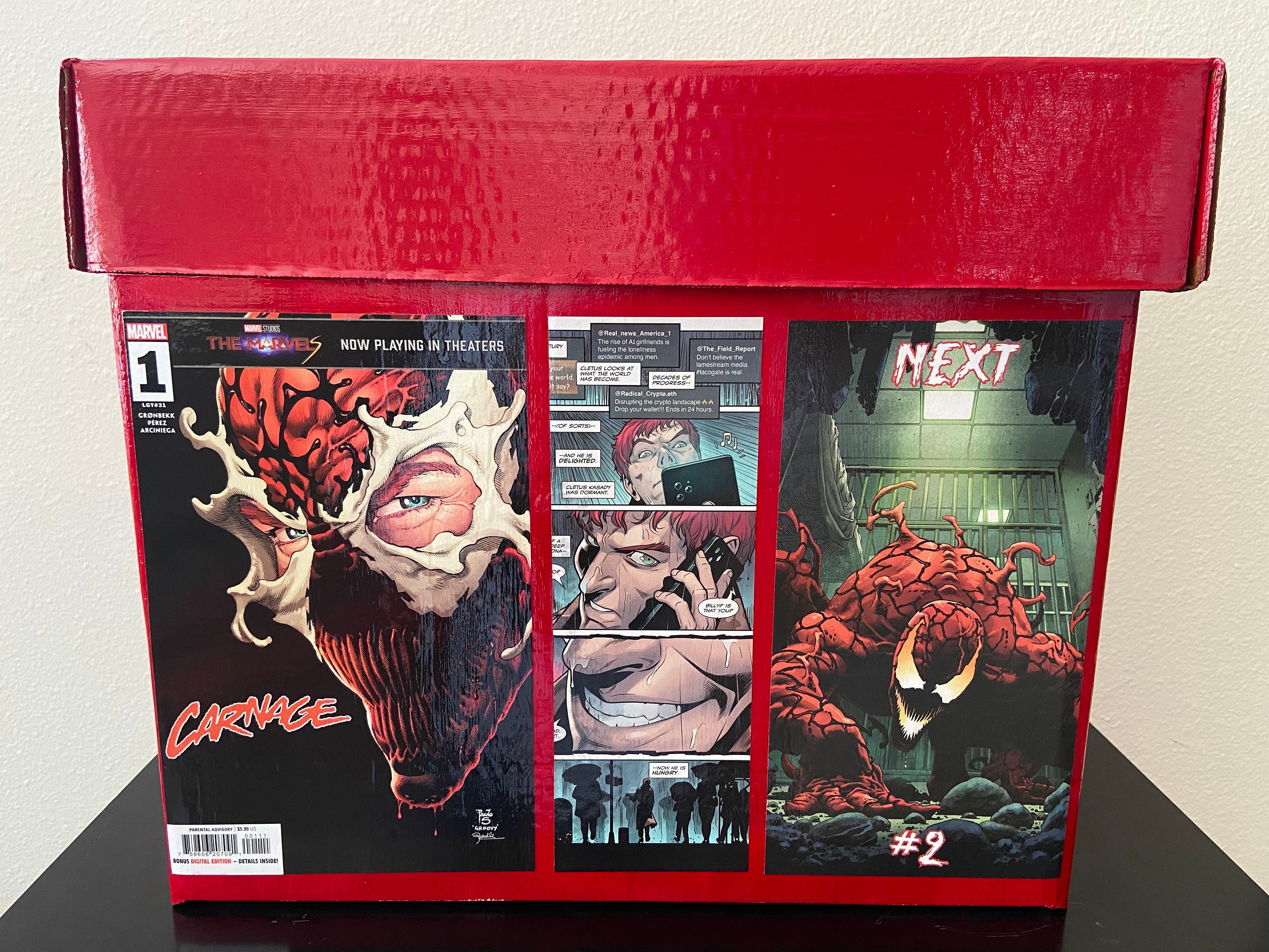 Carnage Custom Comic Box - Etsy