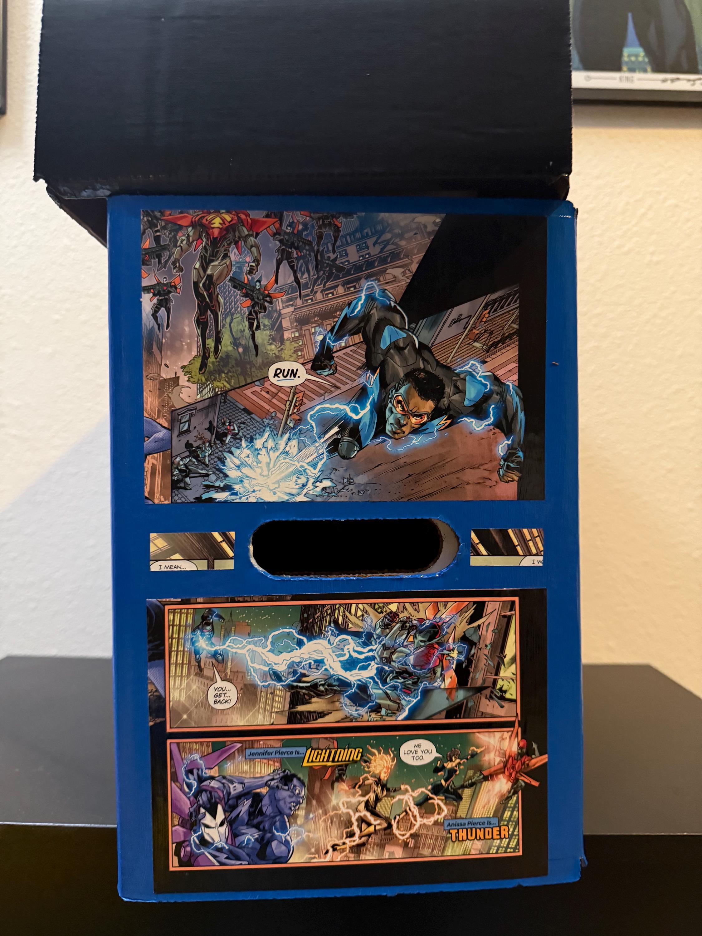Black Lightning Custom Comic Box - Etsy