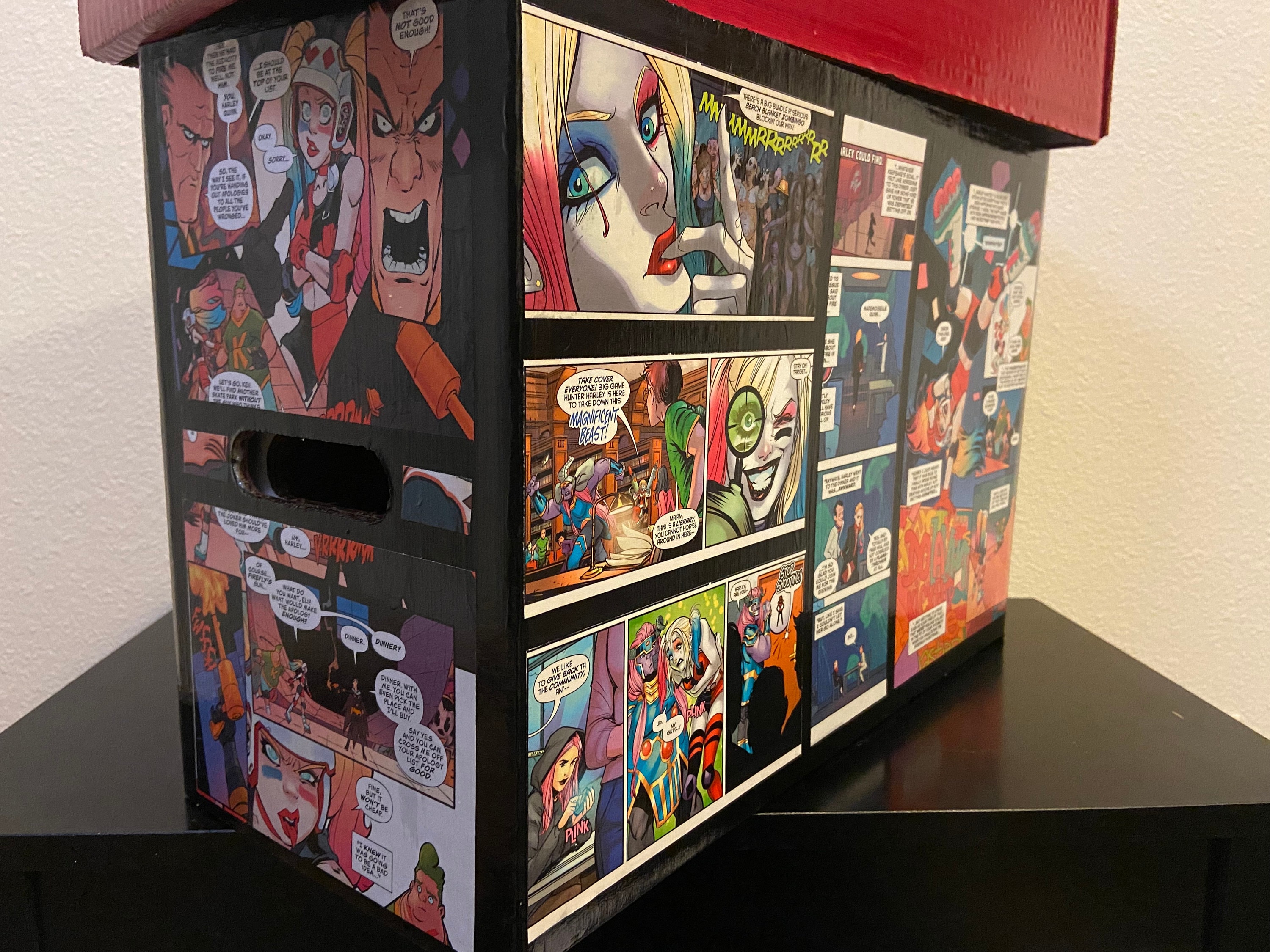 Harley Quinn Custom Comic Box - Etsy
