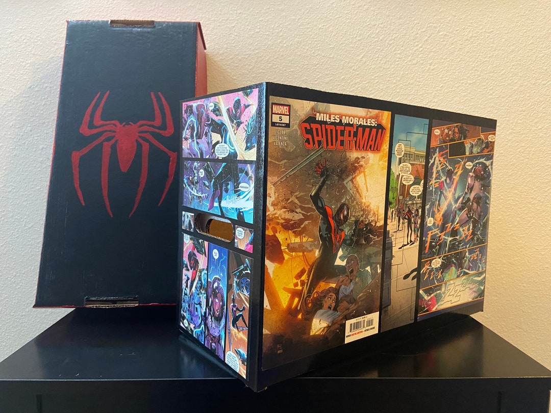 Spider-man Miles Morales Custom Comic Box - Etsy