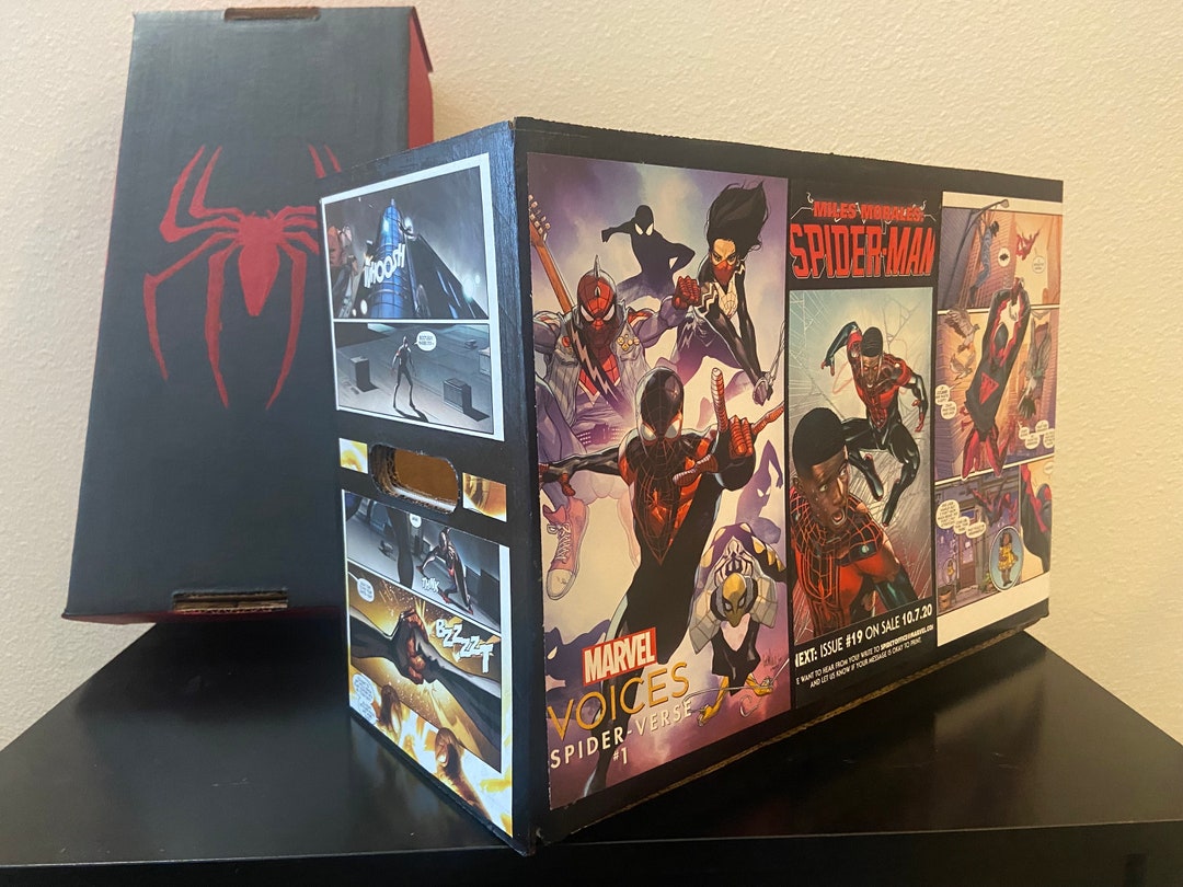 Spider-man Miles Morales Custom Comic Box - Etsy