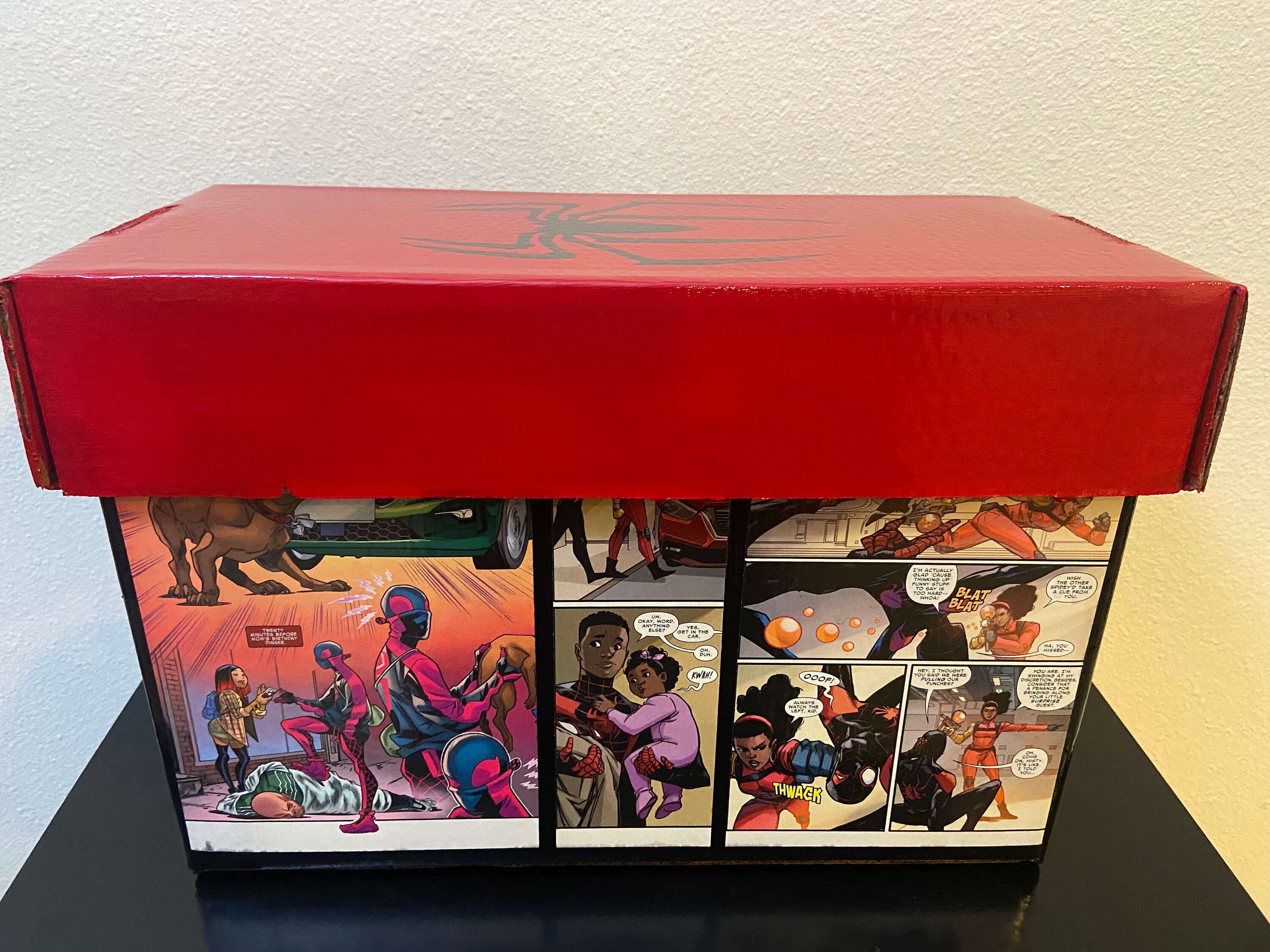 Spider-man Miles Morales Custom Comic Box - Etsy