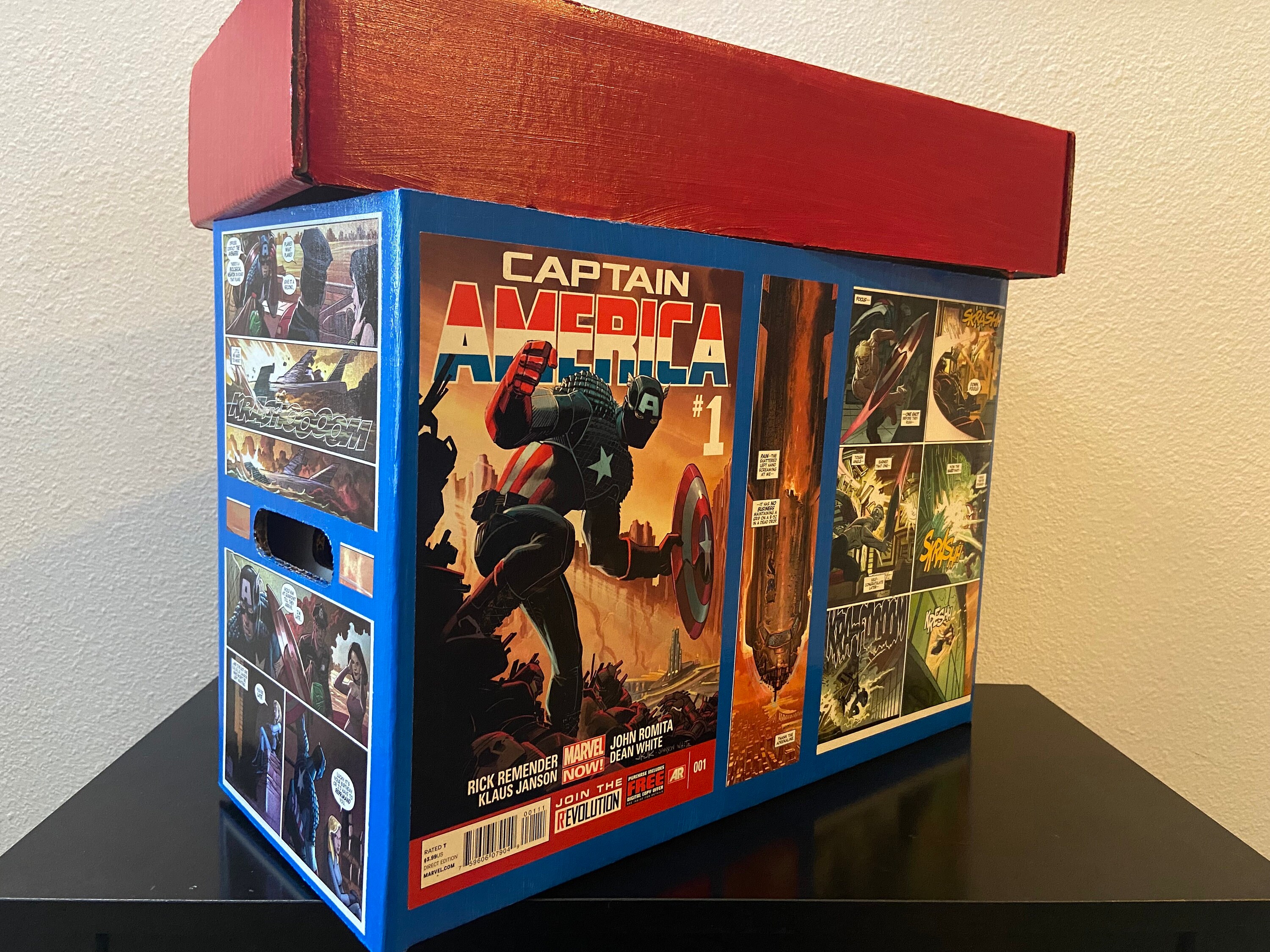 Captain America Custom Comic Box - Etsy