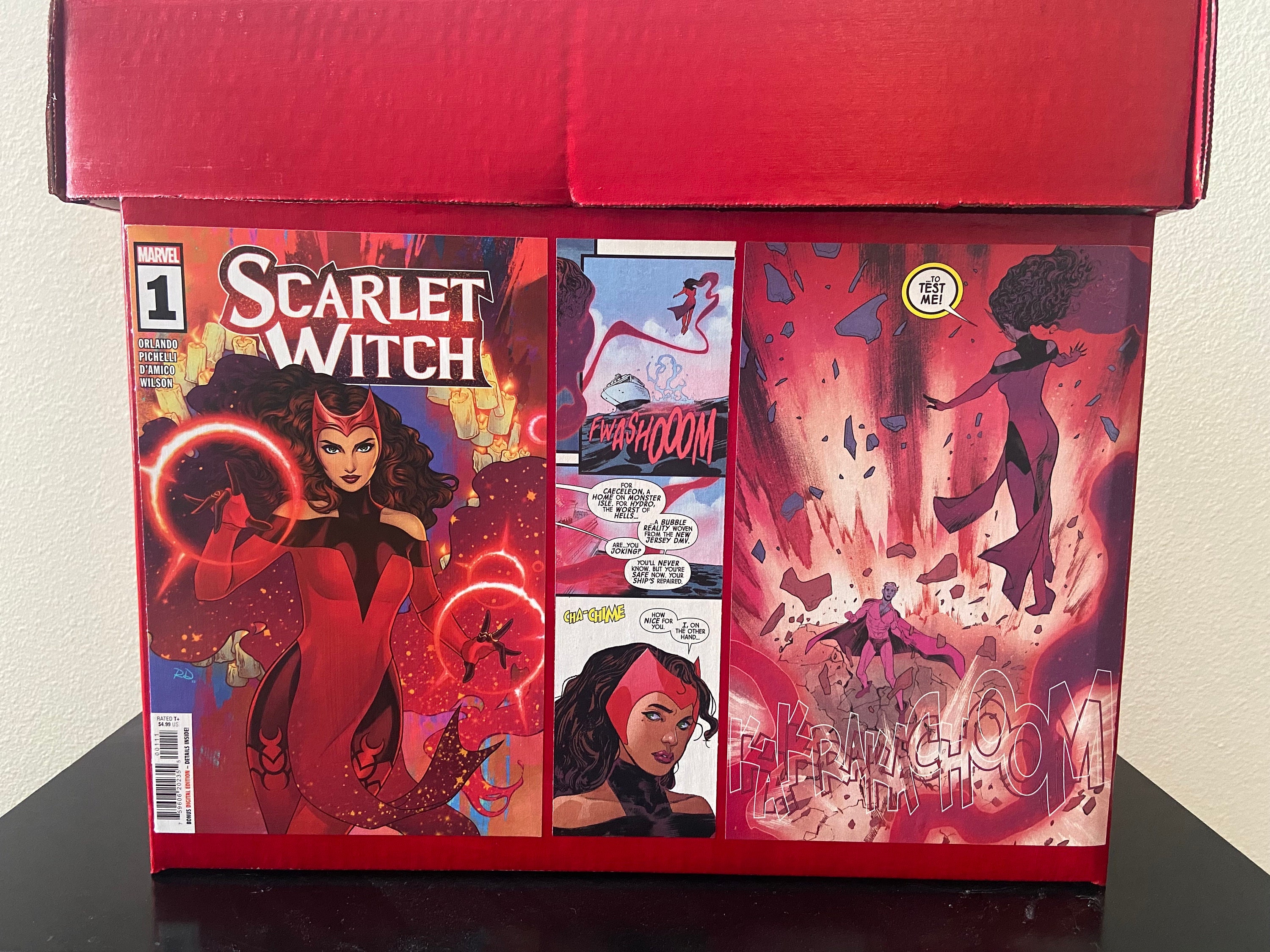Scarlet Witch Custom Comic Box - Etsy