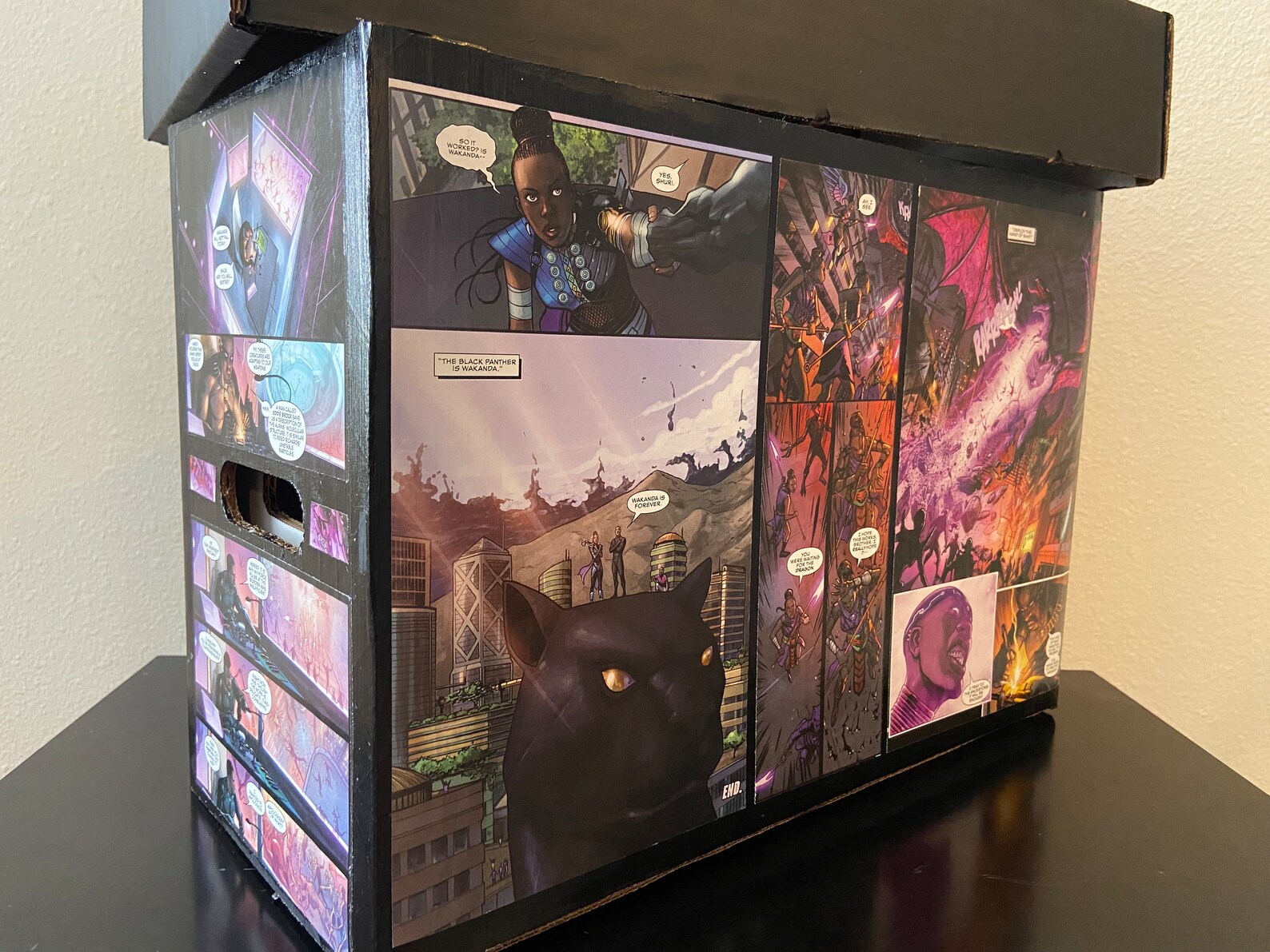 Black Panther Custom Comic Box - Etsy