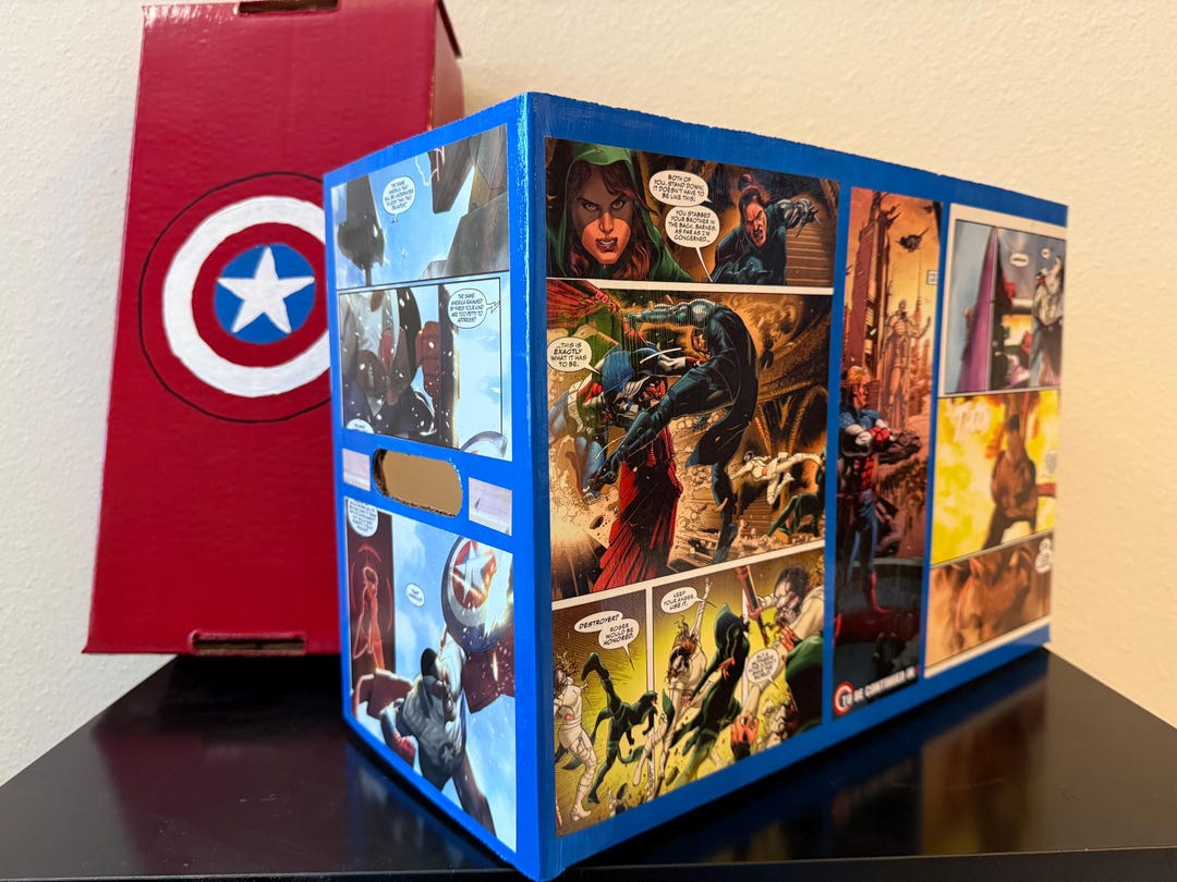 Captain America Custom Comic Box - Etsy