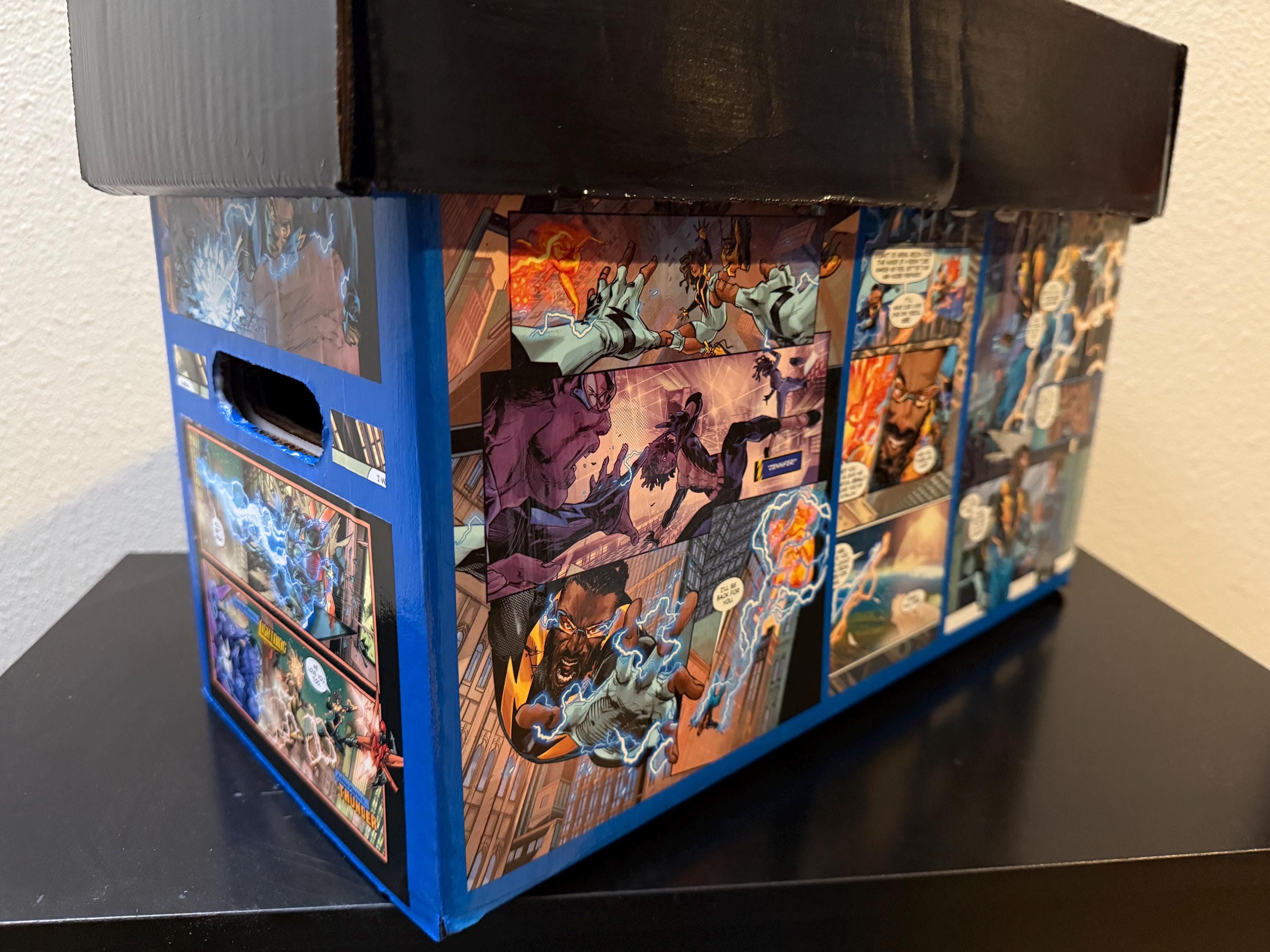 Black Lightning Custom Comic Box - Etsy
