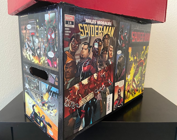 Spider-man Miles Morales Custom Comic Box - Etsy